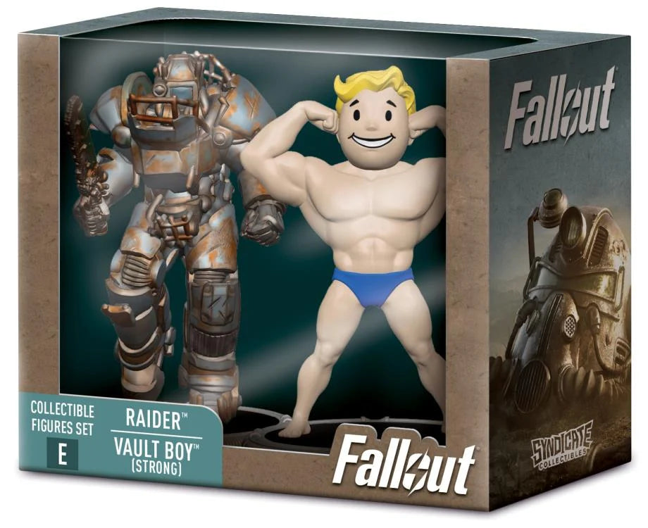 Fallout Raider Vault Boy Strong Mini Figure Set Infinity Collectables