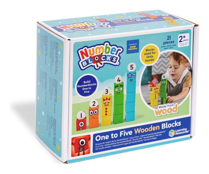 Numberblocks One to Five Wooden Blocks – Infinity Collectables
