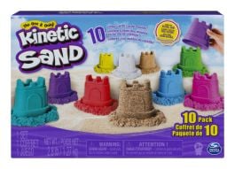 Kinetic Sand Assorted Colors Kinetic Sand Castle Containers 10 Pack ...
