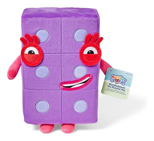 Numberblocks Numberblock Six Playful Pal Plush Figure – Infinity ...