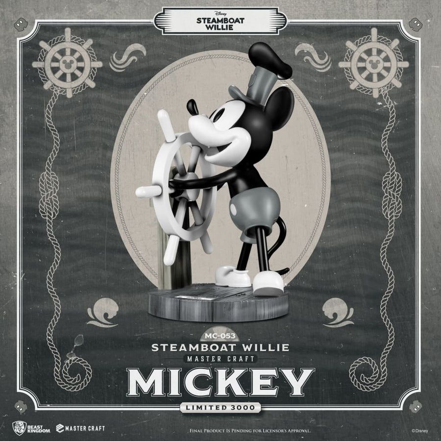 Beast Kingdom Steamboat Willie Master Craft Mickey Mouse 1/4 Scale Lim ...