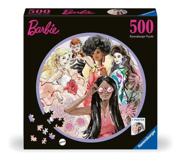 Barbie 500 Piece Circular Puzzle – Infinity Collectables