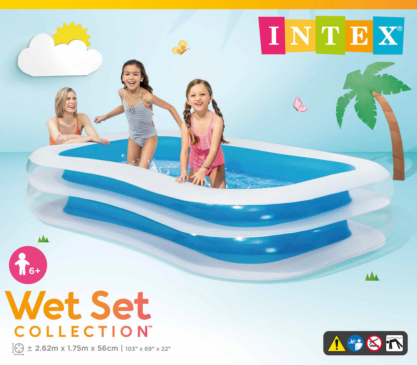 Intex 103" Family Swim Center Swimming Pool – Infinity Collectables
