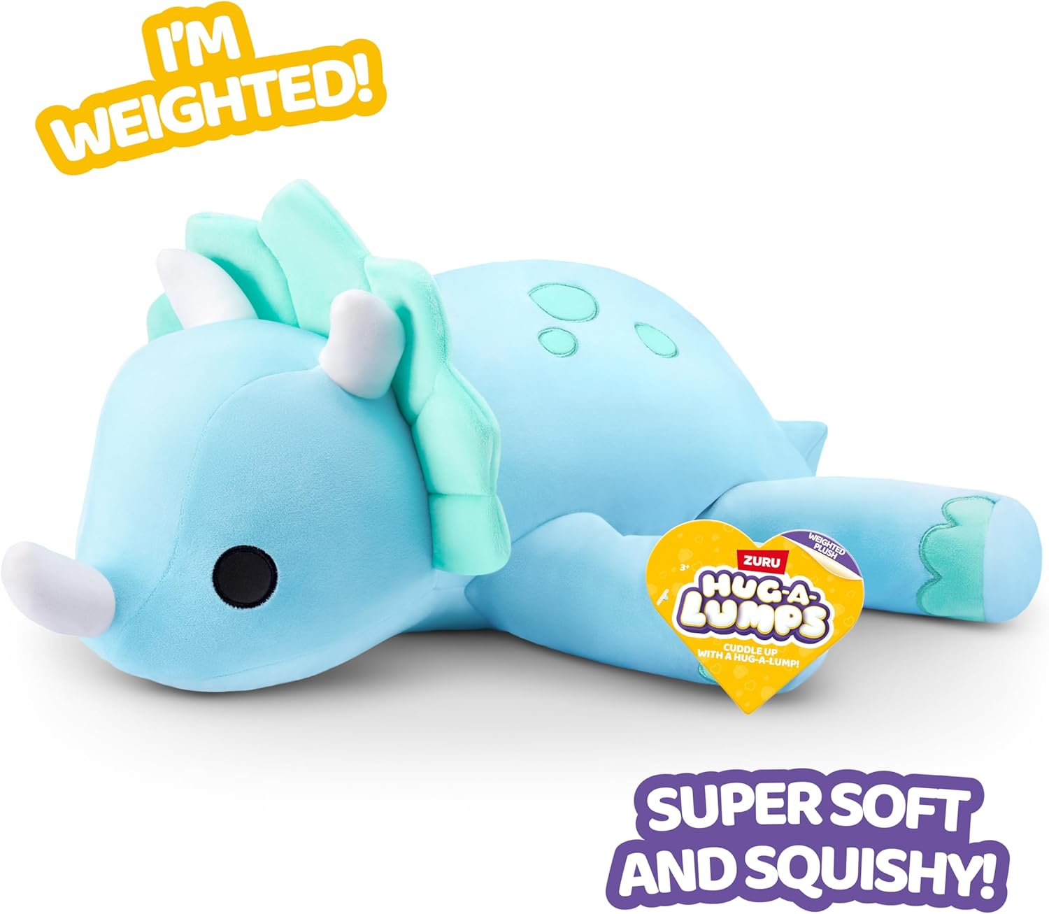 Hug-A-Lumps Weighted Plush Delilah the Dinosaur – Infinity Collectables