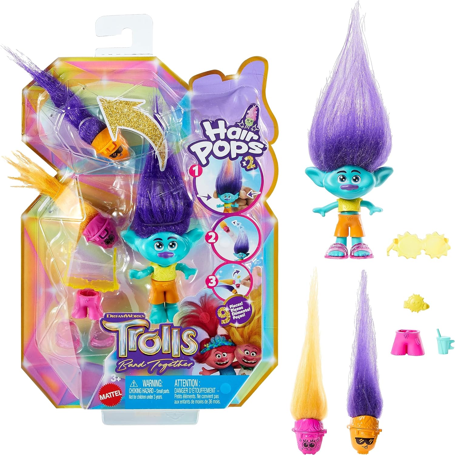 Trolls Band Together Hair Pops Branch Small Doll – Infinity Collectables