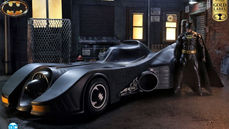 McFarlane Toys DC Multiverse 1989 Batman and Batmobile Gold Label 2 ...