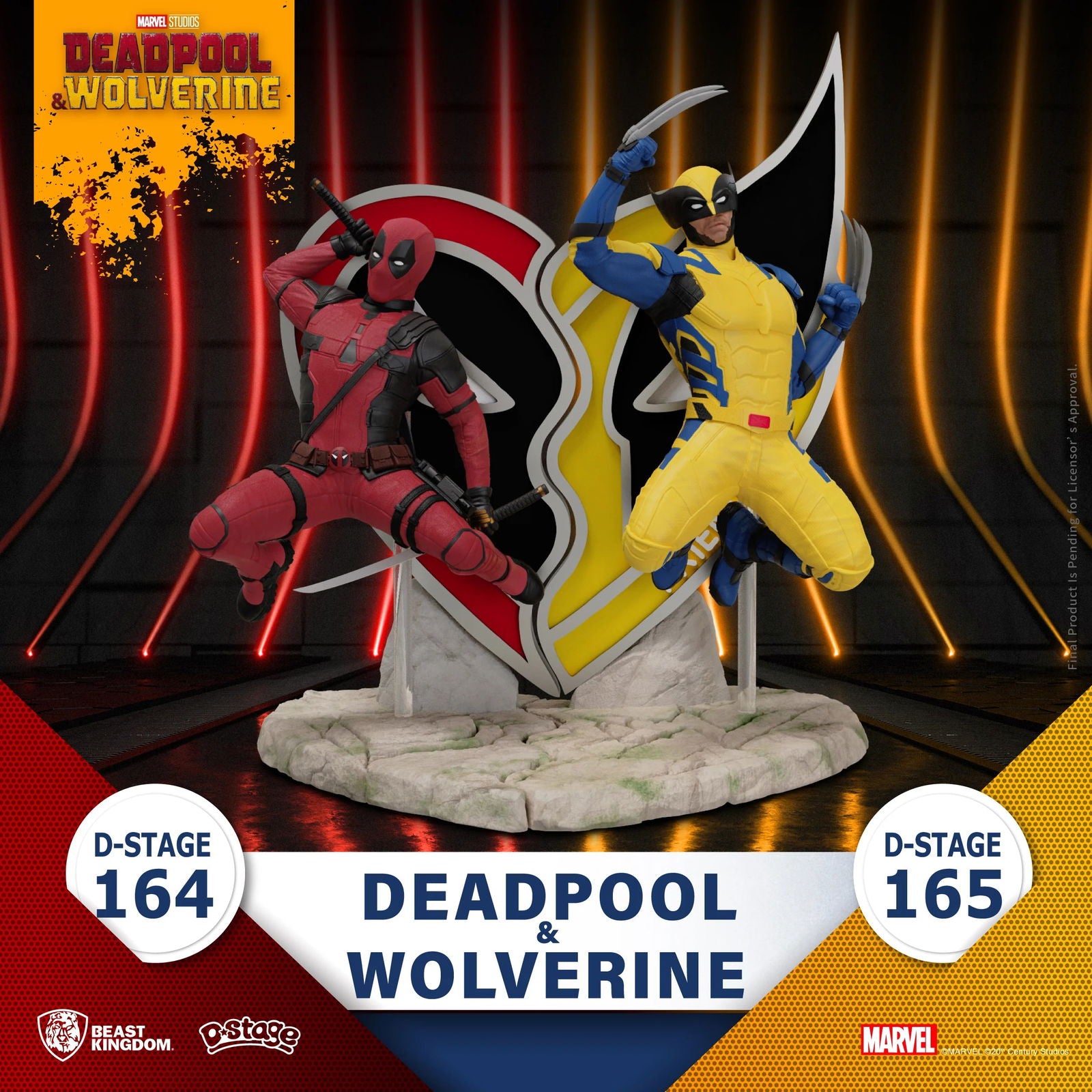 Beast Kingdom Deadpool & Wolverine Diorama Set | Marvel BFF Duo ...