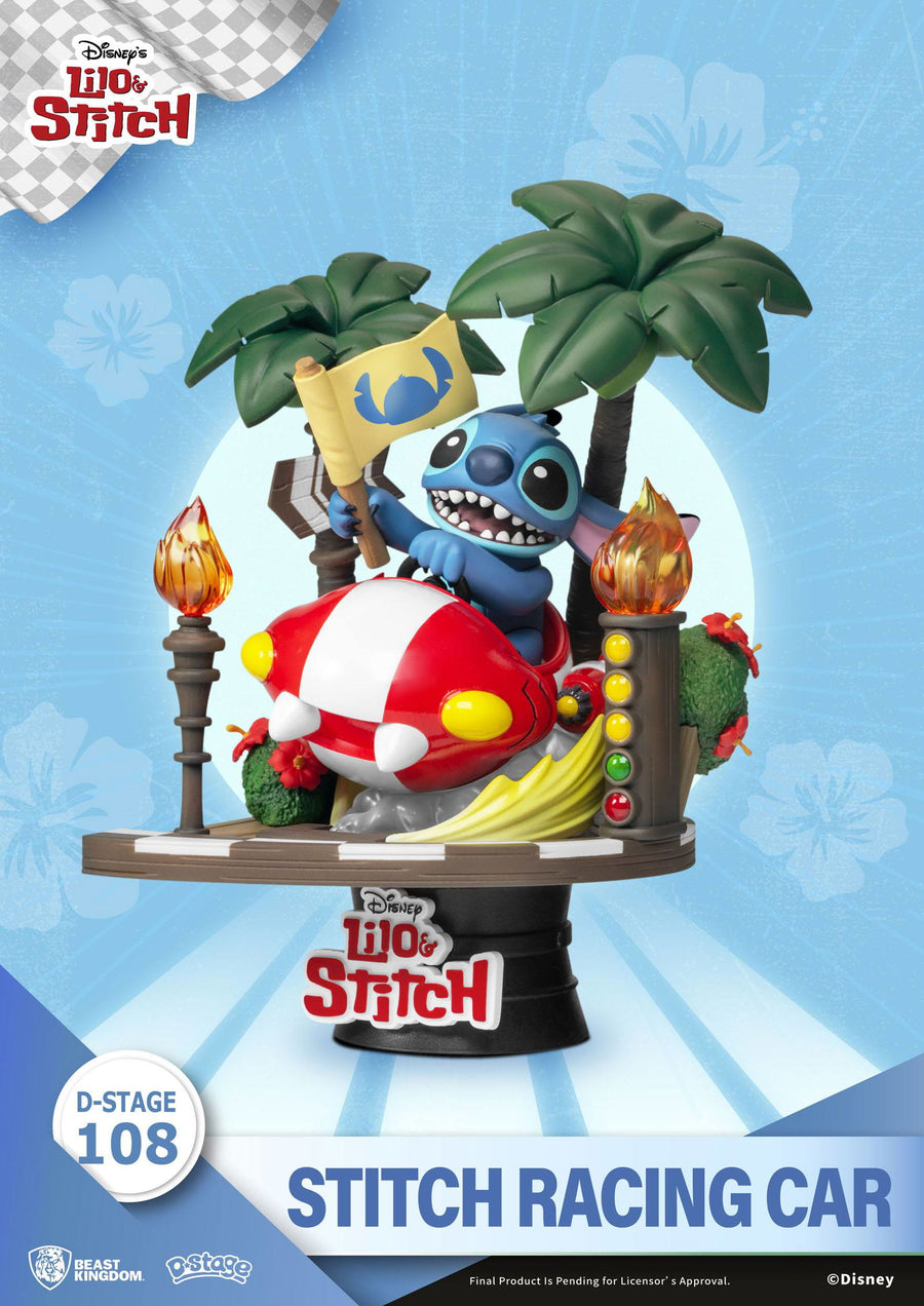 Beast Kingdom Lilo & Stitch D-Stage Diorama - Stitch Racing Car ...