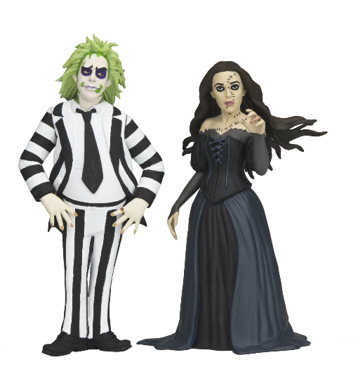 NECA Beeltejuice Beetlejuice Toony Terrors Beetlejuice and Delores Two ...