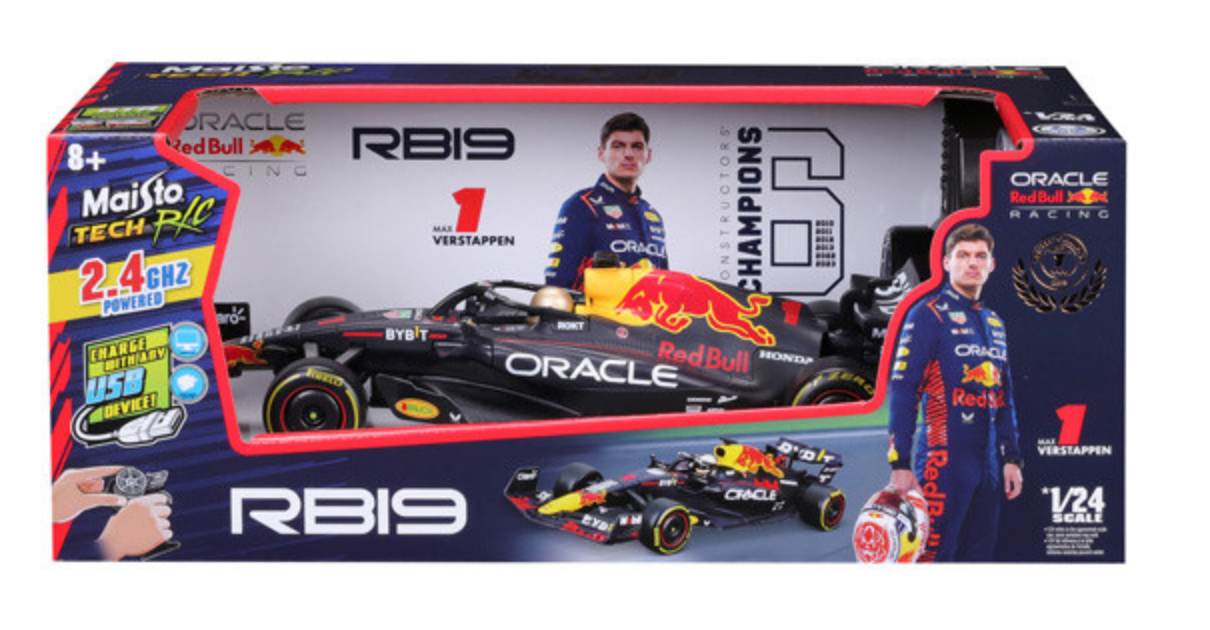 Formula 1 Premium RC Red Bull Racing RB19 F1 Car Max Verstappen 1:24 S ...