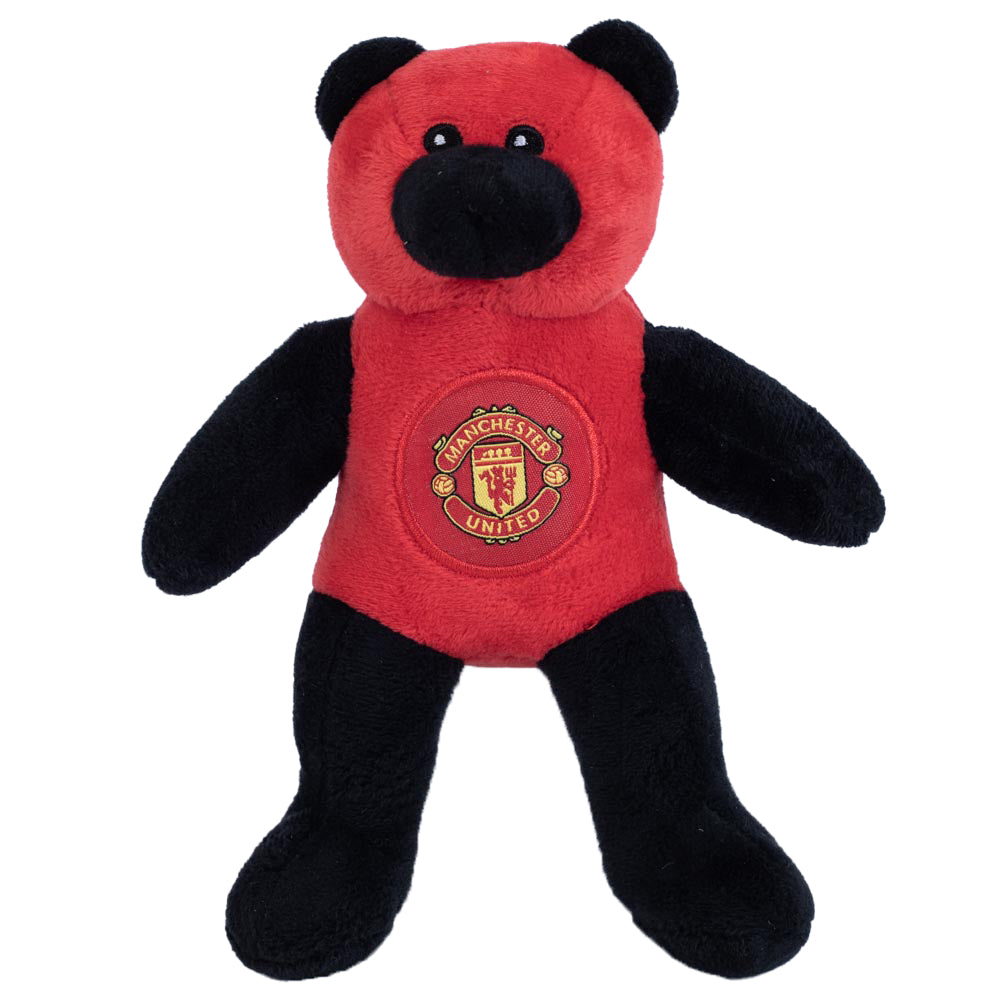 Official Manchester United FC Red/Black Mini Plush Bear – Infinity ...