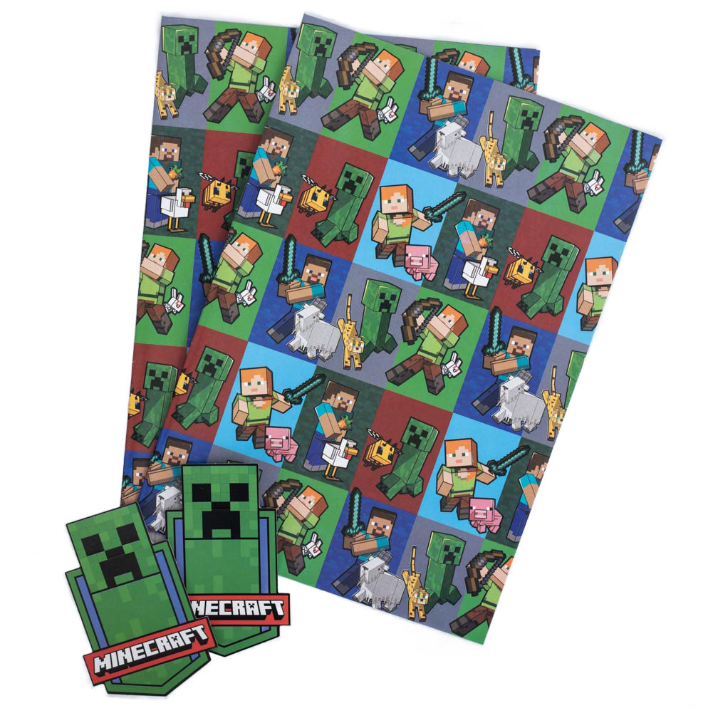 Minecraft Characters Gift Wrap – Infinity Collectables