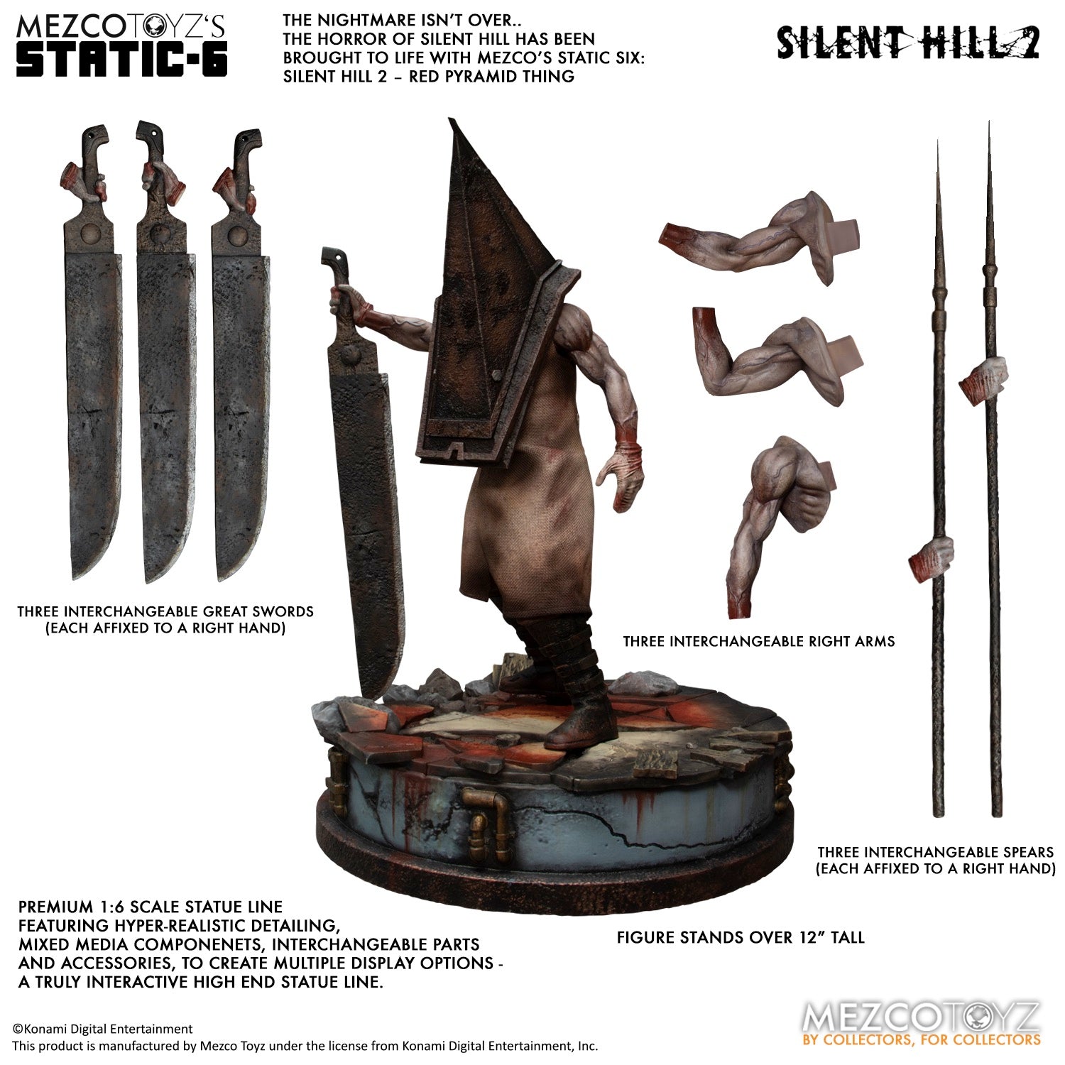 Silent Hill 2 Red Pyramid Thing Premium 1:6 Scale Statue Mezco's Stati ...