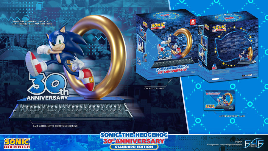 First4Figures Sonic The Hedgehog Sonic (30th Anniversary) Statue ...