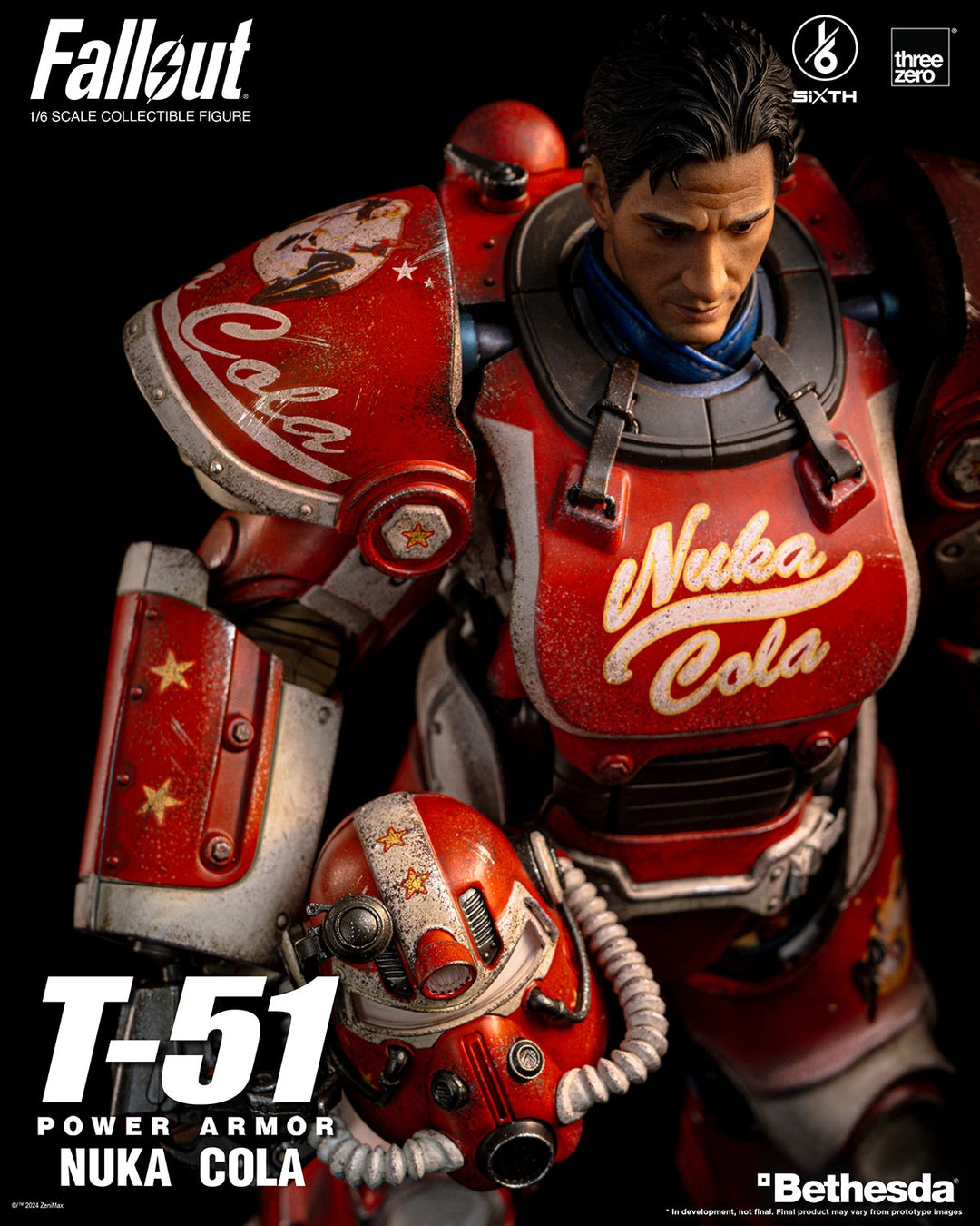 Threezero Fallout T 51 Power Armor Nuka Cola 1 6 Scale Figure