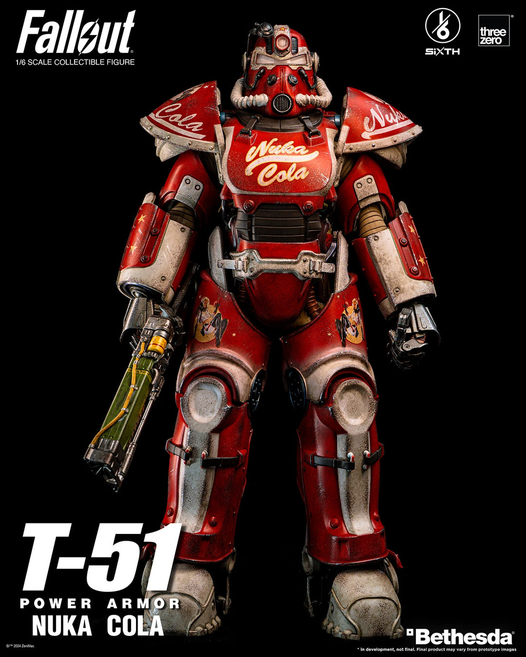Threezero Fallout T 51 Power Armor Nuka Cola 1 6 Scale Figure