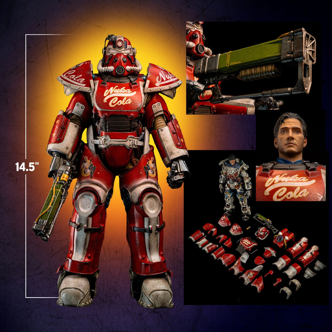 Threezero Fallout T 51 Power Armor Nuka Cola 1 6 Scale Figure