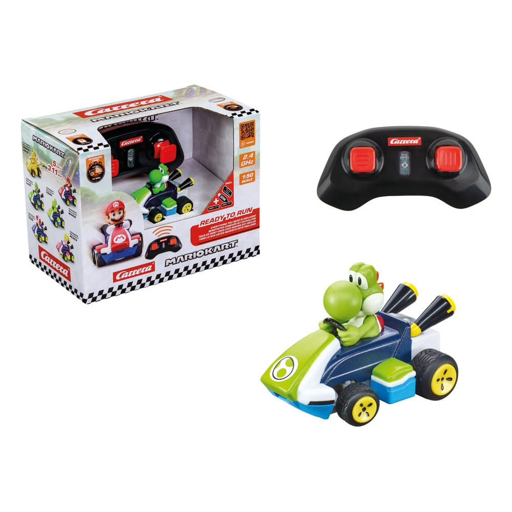 Super Mario Kart Mini Yoshi 2.4GHz 1/50 Scale Remote Controlled Car ...