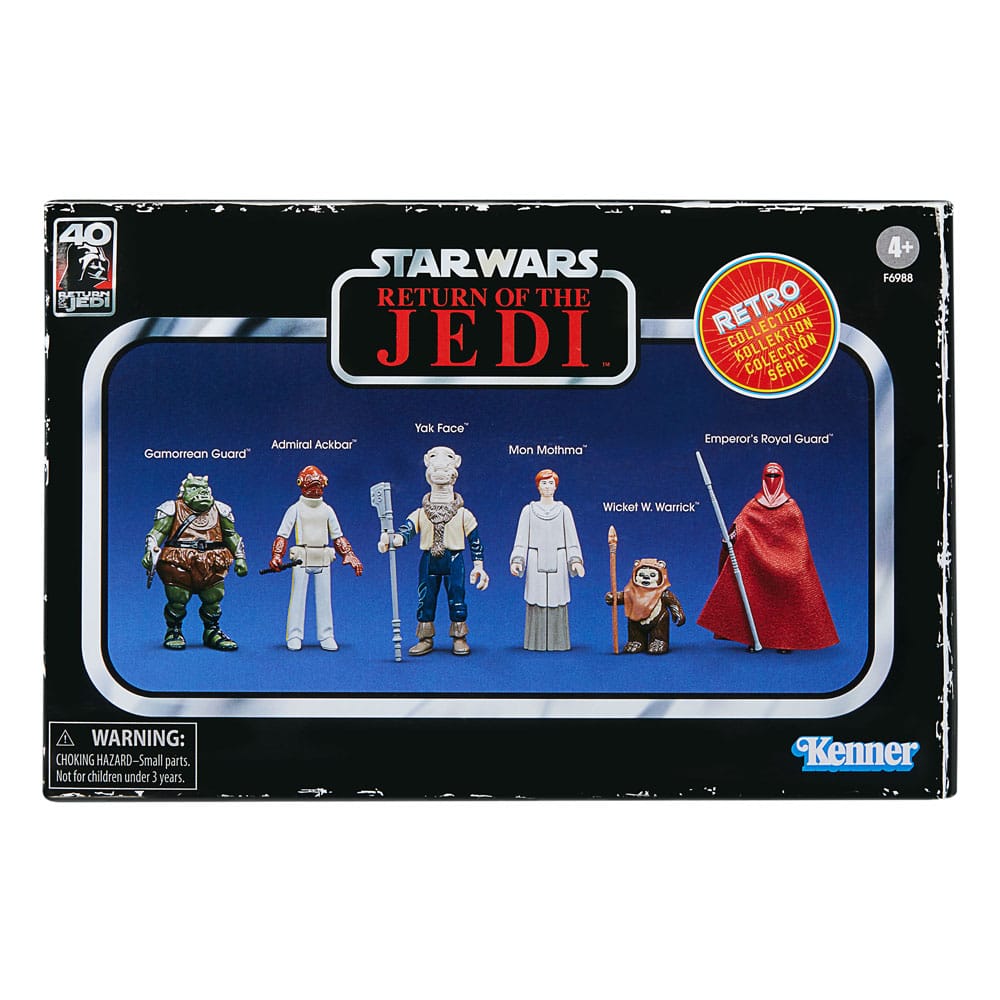 Star Wars Retro Collection Return Of The Jedi Retro 6 Figure Box Set ...