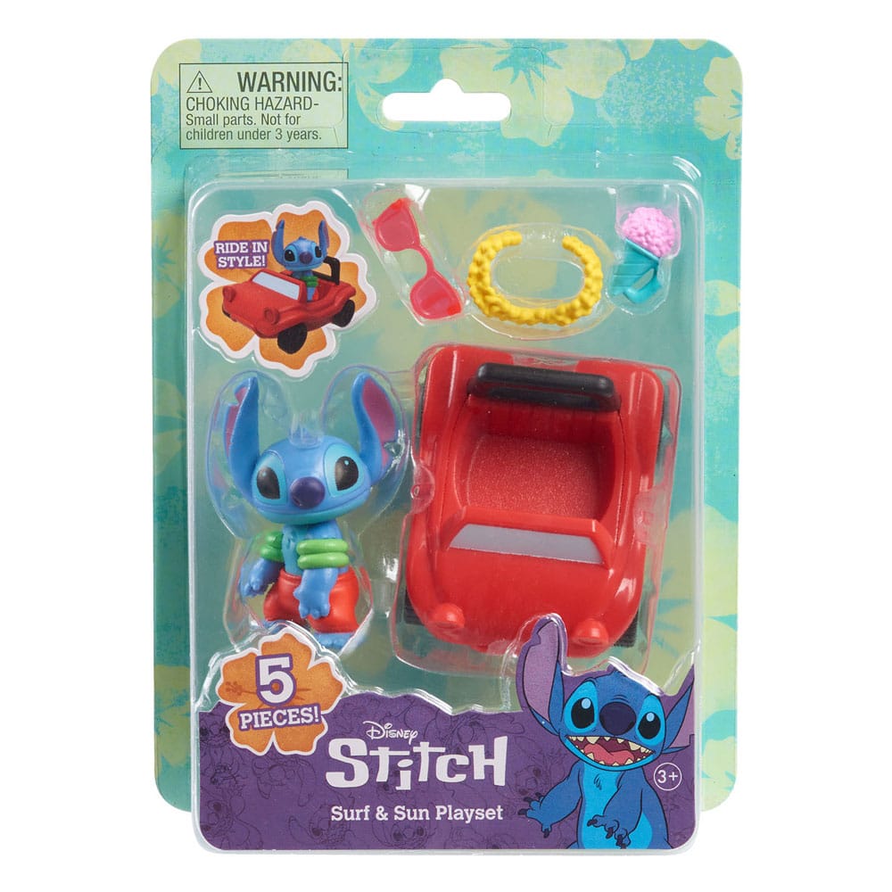 Lilo & Stitch Surf & Sun Playset - Disney 5-Piece Toy Set for Kids ...
