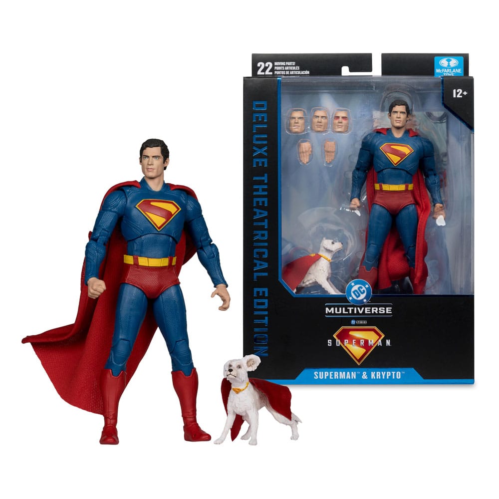McFarlane Superman 2025 DC Multiverse Superman & Krypto Deluxe Edition ...