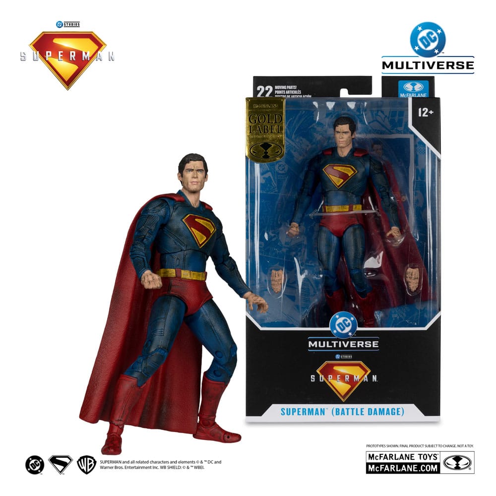 McFarlane DC Superman (2025) Superman (Battle Damaged) Gold Label 7" A ...