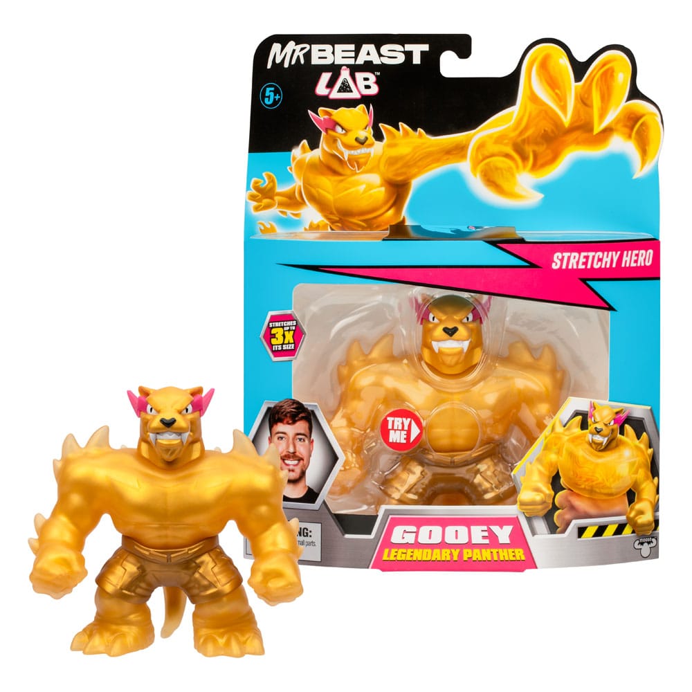 MrBeast Lab Stretchy Figure by Heroes of Goo Jit Zu Legendary Panther ...
