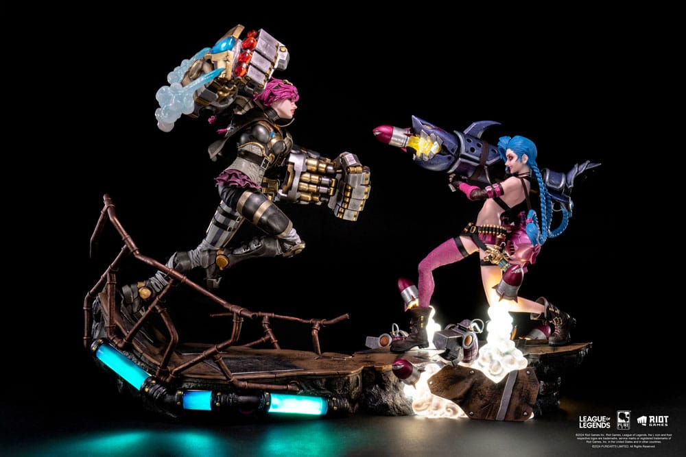 PureArts Arcane: League of Legends Jinx & Vi 1/6 Scale Limited Edition ...