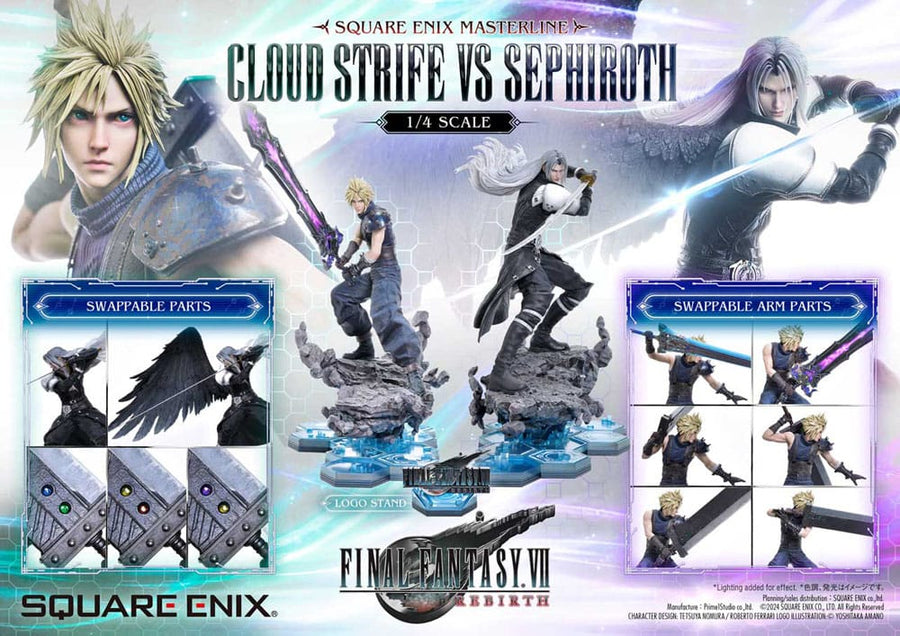 Final Fantasy VII Rebirth Square Enix Masterline Cloud Strife vs. Seph ...