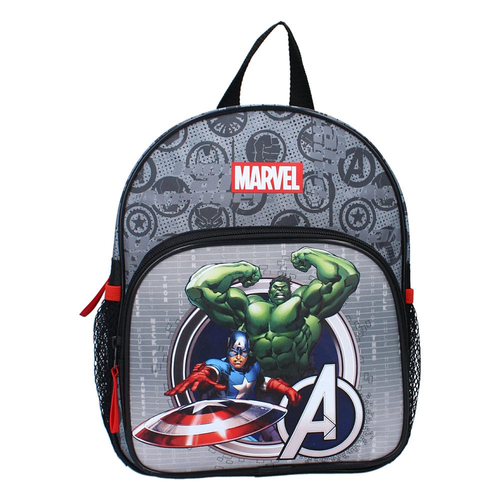 Avengers Hulk Hero Shield School Backpack 29-cm. – Infinity Collectables