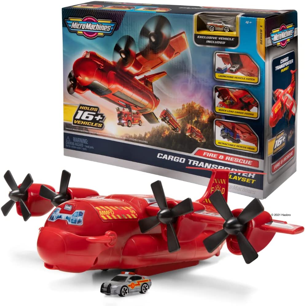 Micro Machines Fire and Rescue Transporter Cargo Plane | Infinity ...